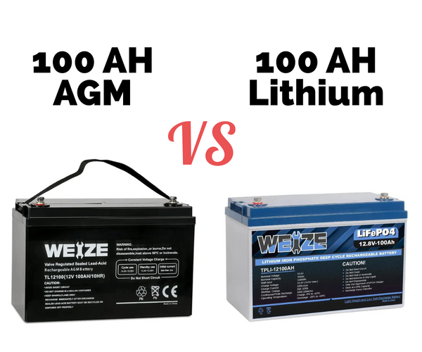 100Ah AGM vs. 100Ah Lithium Batteries: Key Differences Explained ...